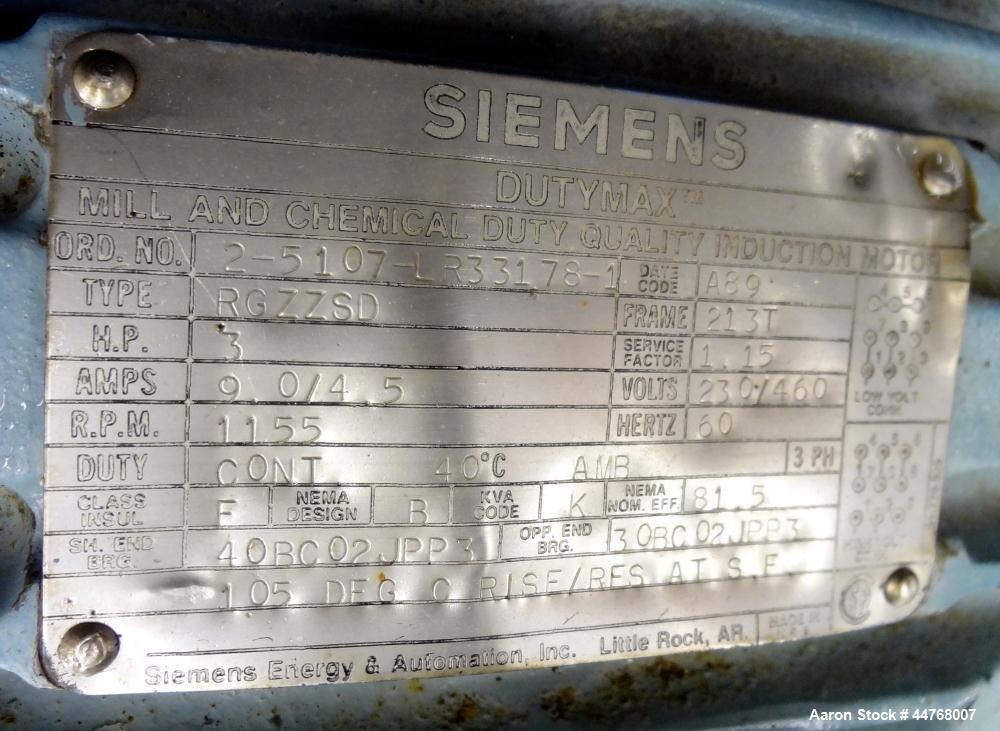 Used Chemineer HT Top Entering Agitator, Model 2HTA-3. Output rpm 45.