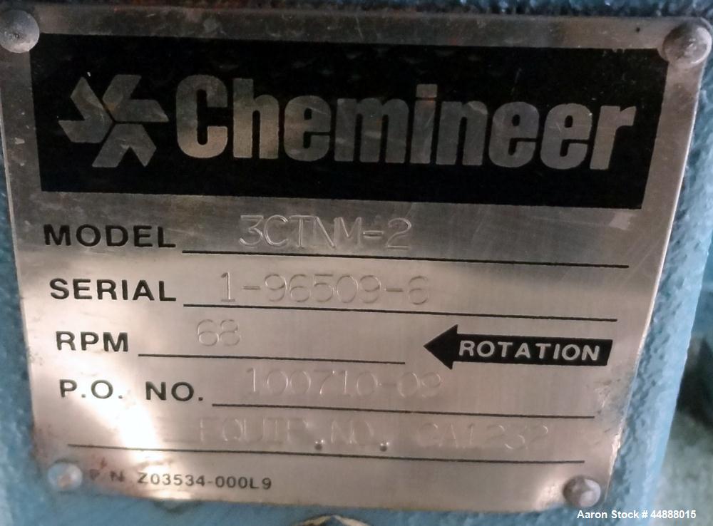 Used Chemineer CT Top Entering Agitator, Model 3CTNM-2. Output rpm 68