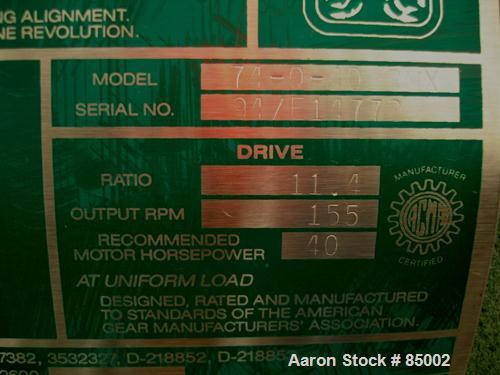 USED: Lightnin top entering agitator, model 74-Q-40 RMX. Approx 9-1/2