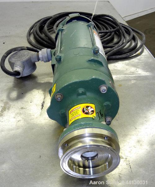 Used Lightnin Agitator, Model EV5L25. Driven by a 1/4hp, 3/60/230/460