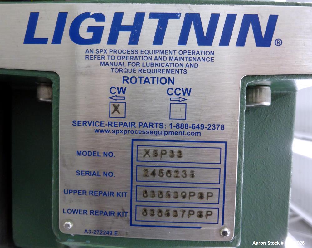 Used- Lightnin Clamp On Agitator, Model X5P33. 0.
