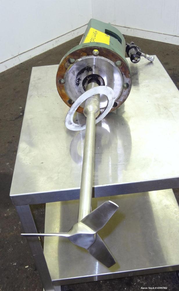 Used Lightnin Air Operated Agitator. Flange mounted, approximate 1" d