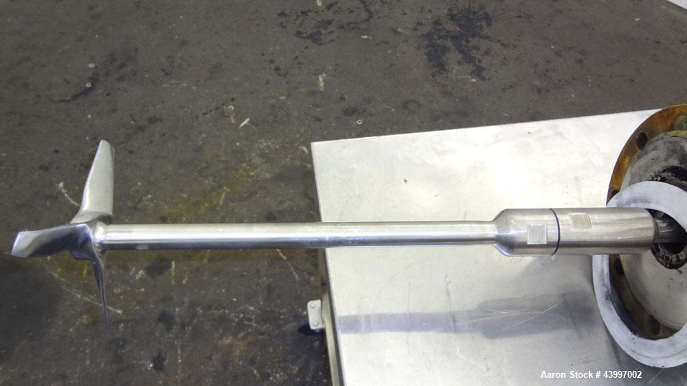 Used Lightnin Air Operated Agitator. Flange mounted, approximate 1" d