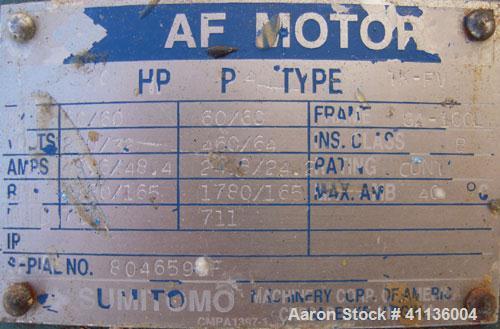 Used Sumitomo Flange Mount Agitator, Model CVVM20416HYBAV15. Ratio 15