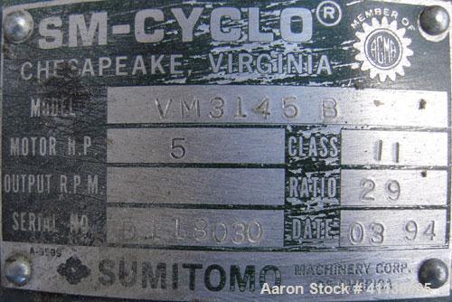 Used Sumitomo Flange Mount Agitator, Model VM3145B. Ratio 29 to 1. Dr
