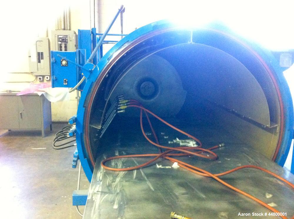 Used Bond Tech Autoclave, Model 1084. 5' x 10', carbon steel, 125 ps