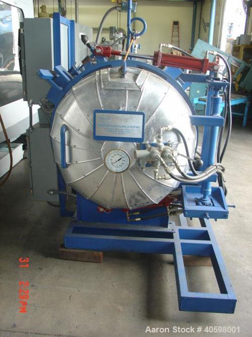 UsedSteam Autoclave, 30" ID x 48" long, 50 psi, Carbon Steel construc