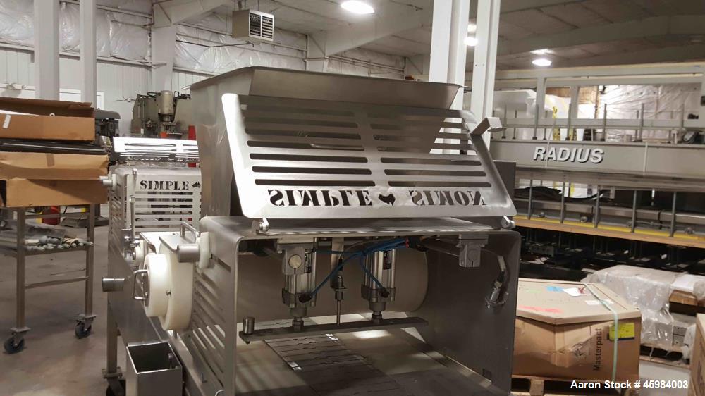 Used Simple Simon Pie Machine, Model 4700. Capable of producing pies