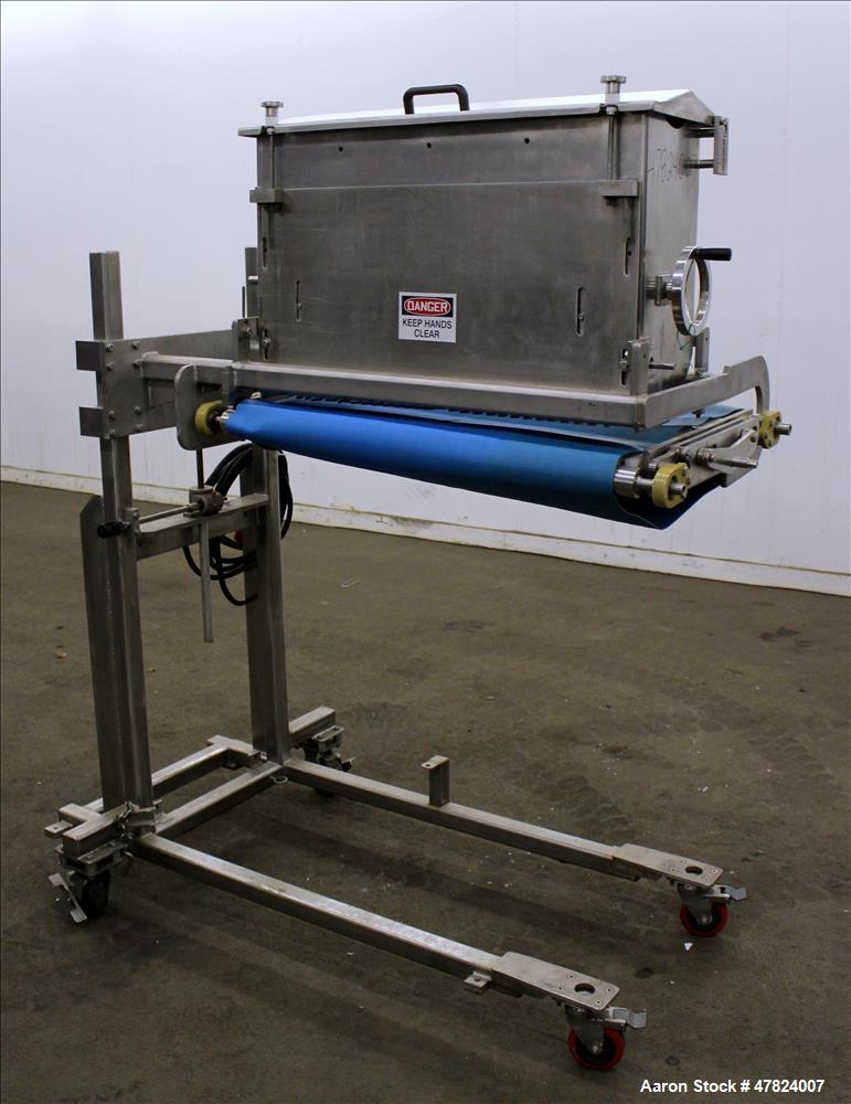 Used- Applicator, Stainless Steel. With hopper, l