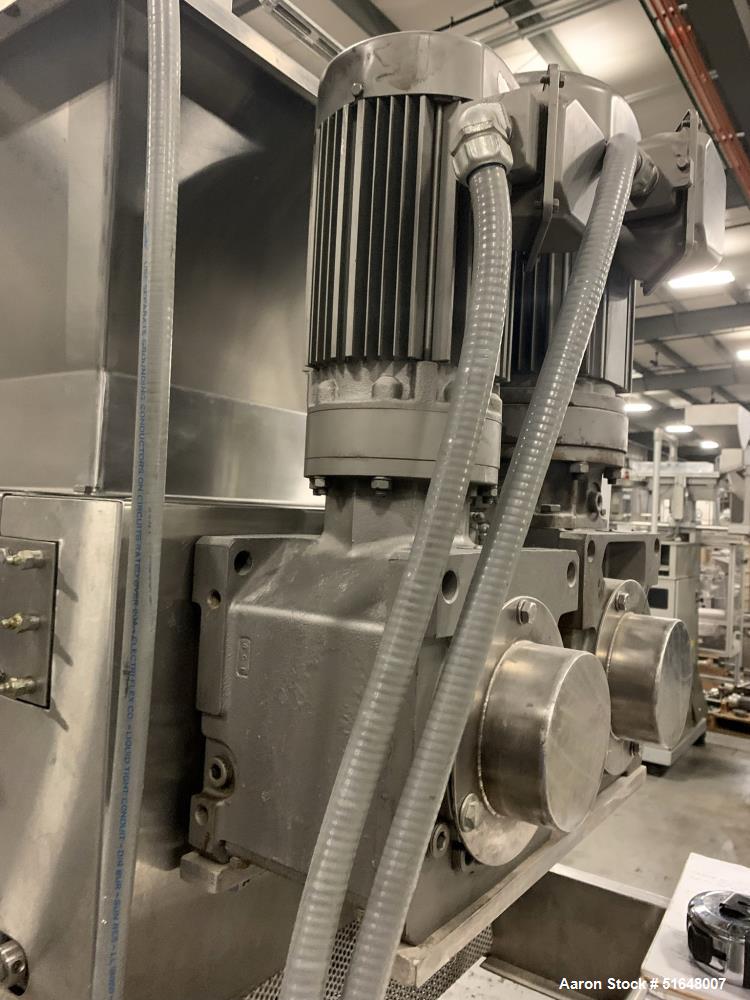 Used Dough 3 Roll Extruder / Pre-Sheeter. Approximate 24" wide rolls.