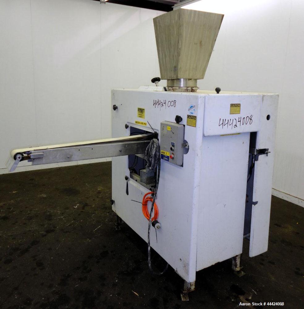 Used Adamatic Divider, Model ADR2B. Up to 40 strokes per minute, prod