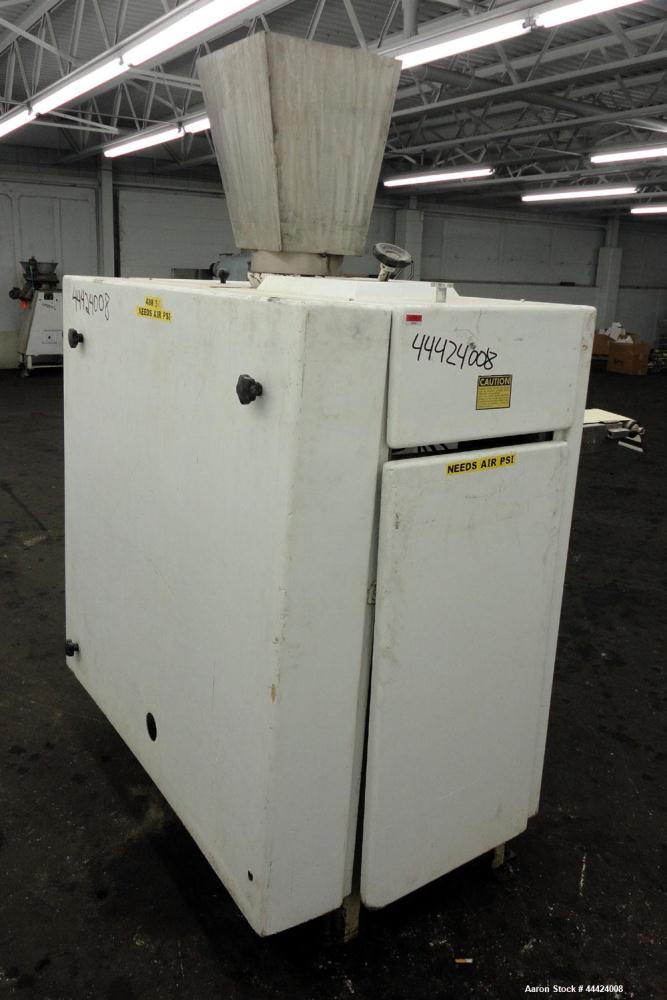 Used Adamatic Divider, Model ADR2B. Up to 40 strokes per minute, prod