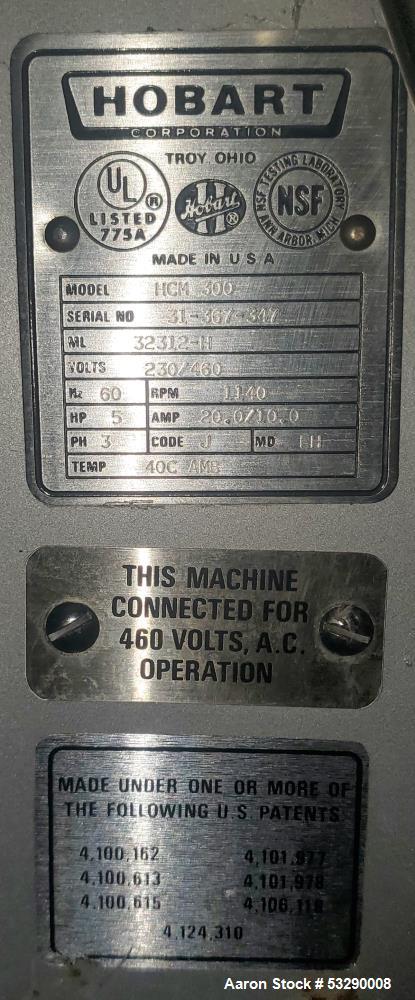 Buy Used Hobart HCM300 Cutter Mixer – Stainless Steel, 30-Quart Capacity
