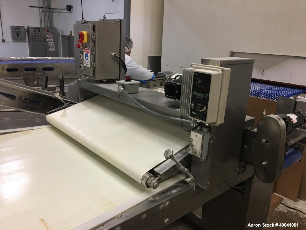 Used Rademaker Bread Line: 42" belt, 46" heads, (Dies and Overhead Co