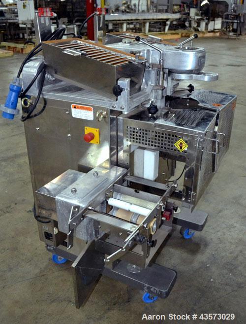 Used Rheon Cornucopia Model KN400 Encrusting Machine. Approximate out