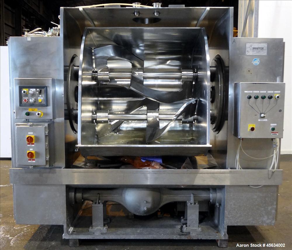 Used Shaffer Bundy Double Arm Dough Mixer, Model 200DA, 304 Stainless