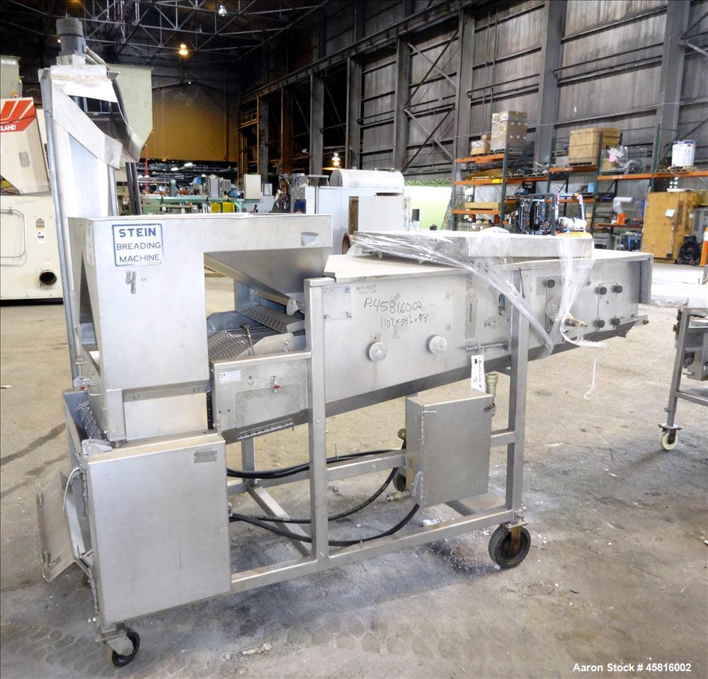 Used Stein 24" Wide Breading Line, Stainless Steel. Consisting of: (1