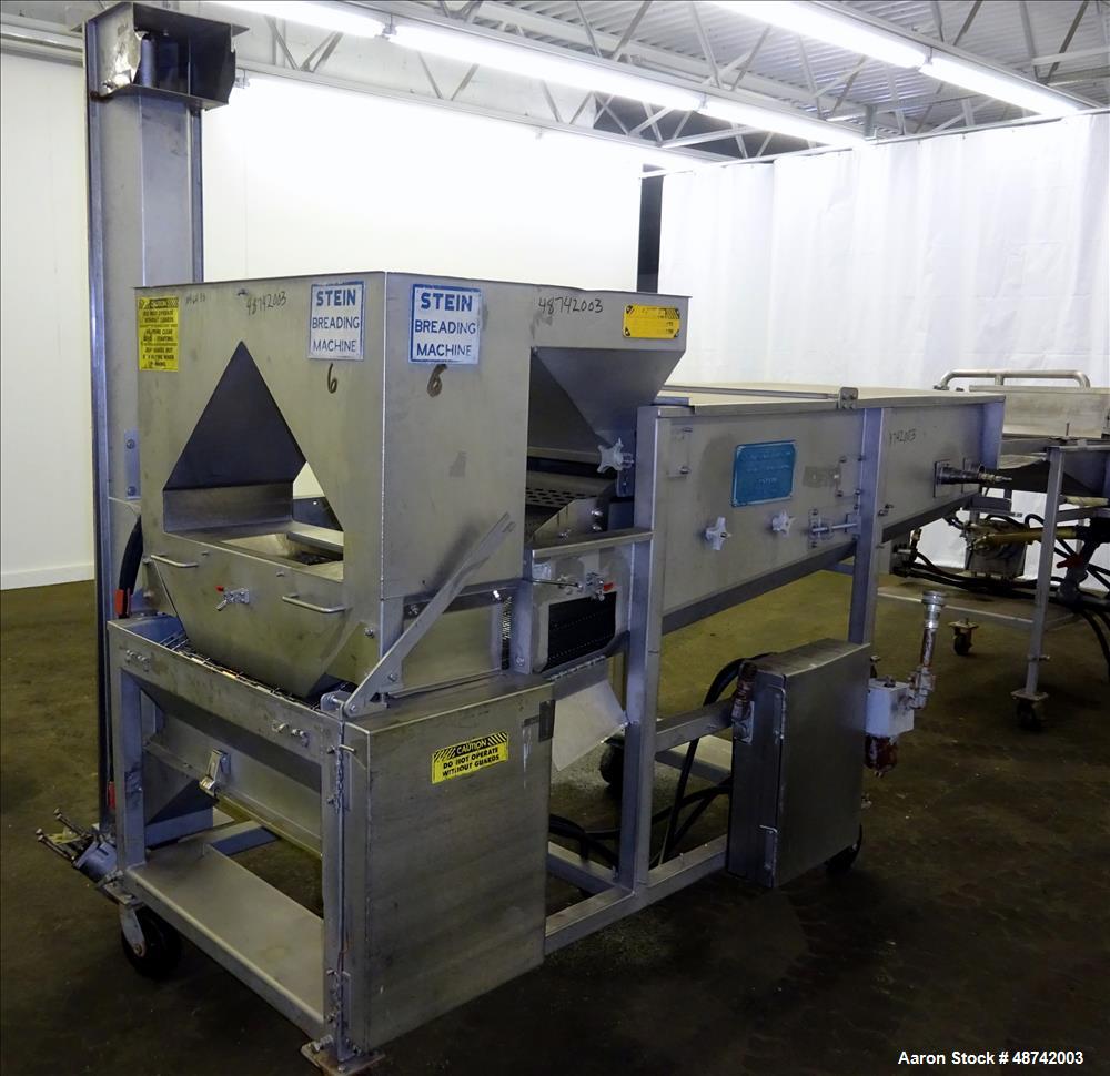 Used Stein 24" Wide Breading Line, Stainless Steel. Consisting of: (1