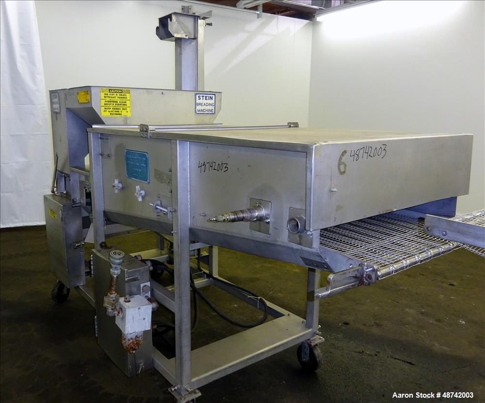 Used Stein 24" Wide Breading Line, Stainless Steel. Consisting of: (1