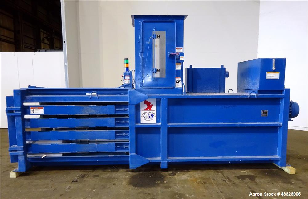 Used American Baler Horizontal Baler, Model 72AH42, Carbon Steel. App