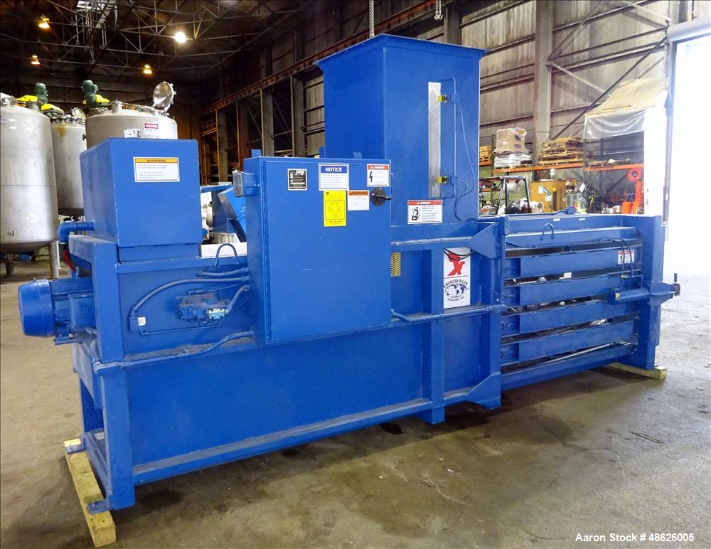 Used American Baler Horizontal Baler, Model 72AH42, Carbon Steel. App