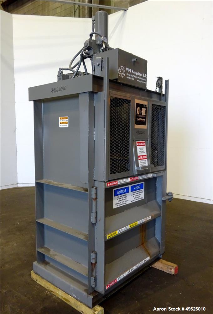 Used C and M Company Vertical Down-Stroke Baler, Model 3630. Approxim