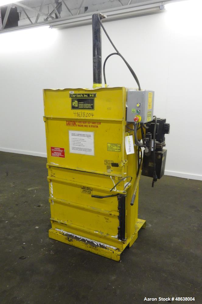 Used Ver-Tech, Inc. Vertical Mini Baler, Model M-30, Carbon Steel. Ap