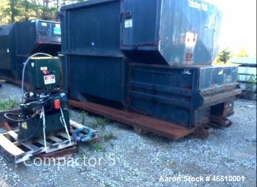 Used Parker Trash Compactor. Capacity: 15 yards, measurements: 13 ft.