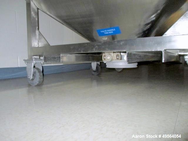 Used Portable Product Stainless Steel Transfer Tote, Approximate 35 C