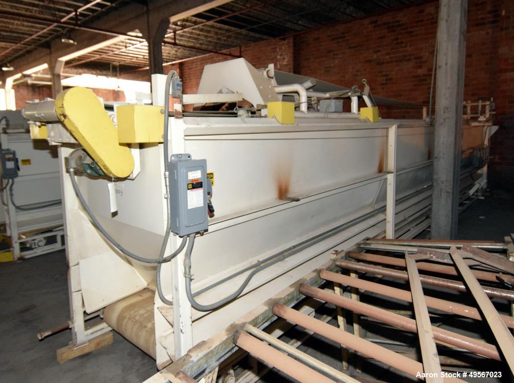 Used Store-Veyor Belt Accumulator. Approximate 33' Long, Carbon Steel