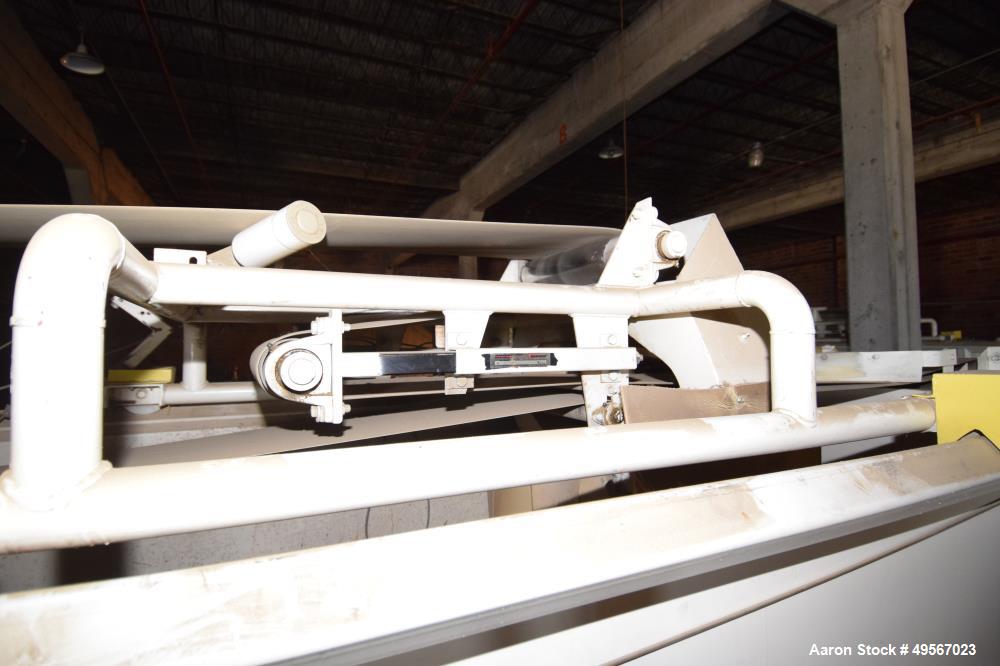 Used Store-Veyor Belt Accumulator. Approximate 33' Long, Carbon Steel