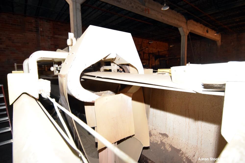 Used Store-Veyor Belt Accumulator. Approximate 33' Long, Carbon Steel