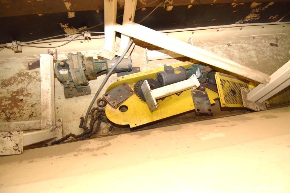 Used Store-Veyor Belt Accumulator. Approximate 33' Long, Carbon Steel