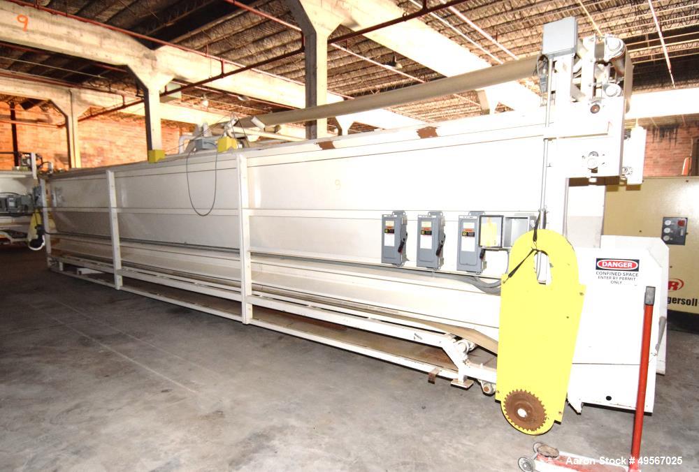 Used Store-Veyor Belt Accumulator. Approximate 33' Long, Carbon Steel