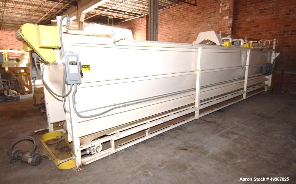 Used Store-Veyor Belt Accumulator. Approximate 33' Long, Carbon Steel