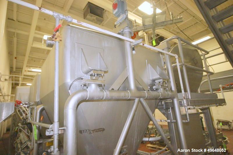 UsedSemi-Bulk Systems Inc. Stainless Steel Single Wall Hopper, Mounte