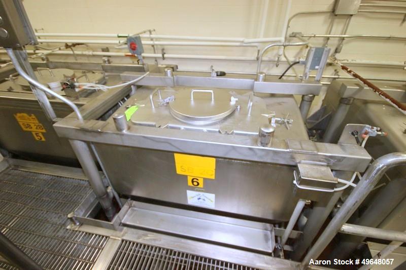 Used-Semi-Bulk Systems Inc. Stainless Steel Single Wall Hopper, Mount