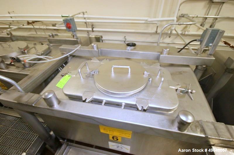 Used-Semi-Bulk Systems Inc. Stainless Steel Single Wall Hopper, Mount