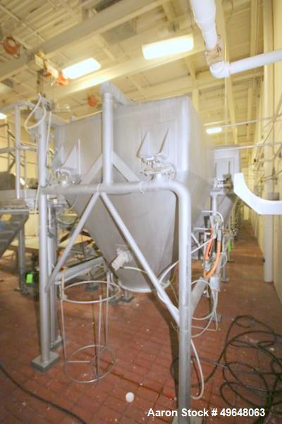 UsedSemi-Bulk Systems Inc. Stainless Steel Single Wall Hopper, Mounte