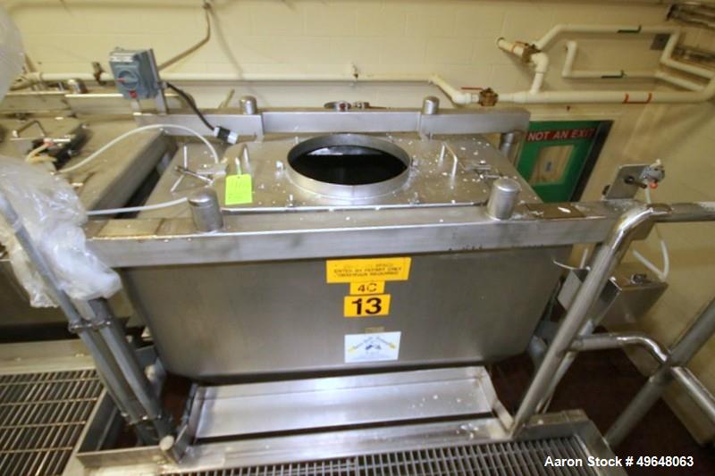 UsedSemi-Bulk Systems Inc. Stainless Steel Single Wall Hopper, Mounte