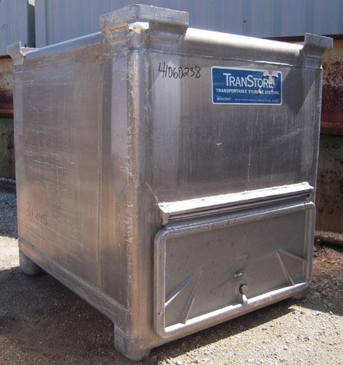 Used Custom Metal Craft Powder Stackable Tote Bin, Approximately 50 C