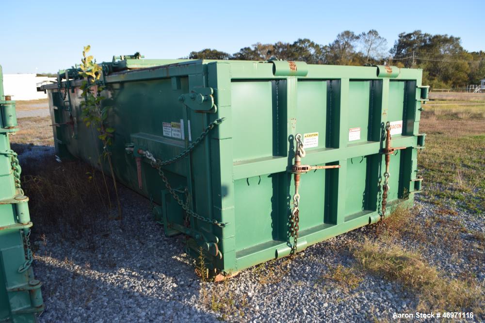 Used Qty-15-Dragon Products Dragon Slant Liquid Tight Roll Off Box, 2