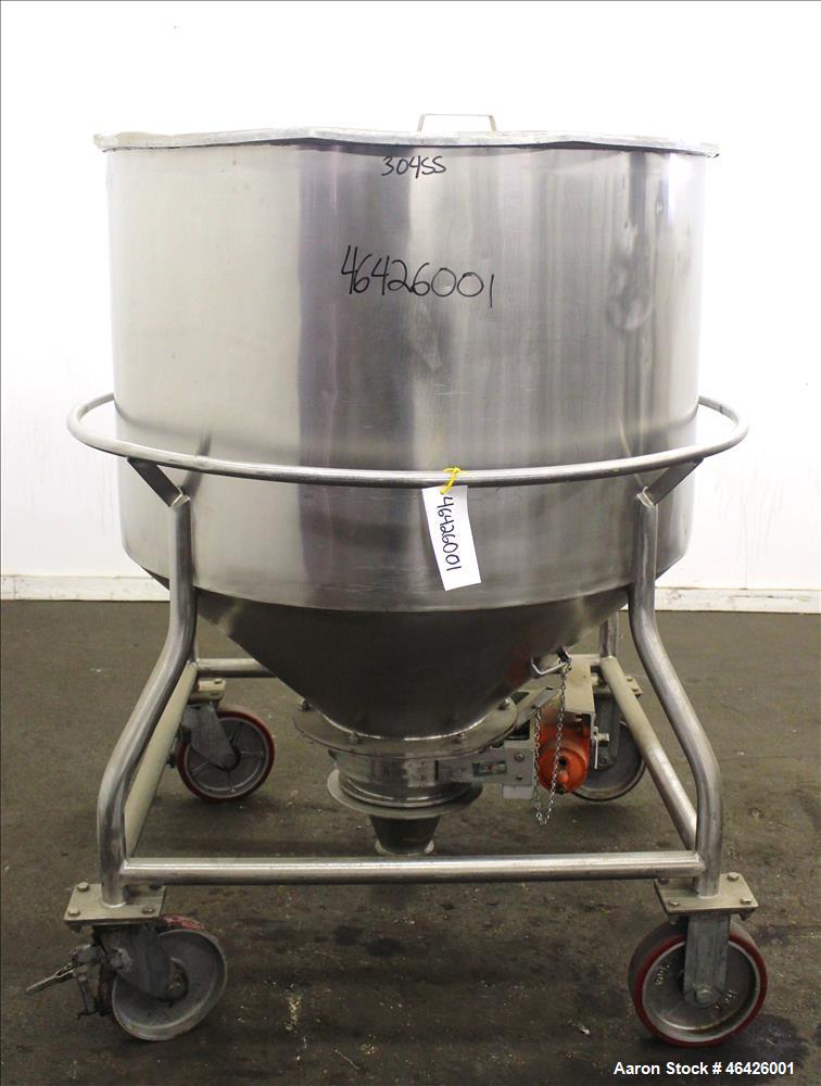 Used Expert Steel Fabricators Powder Tote Bin, Approximately 35 Cubic