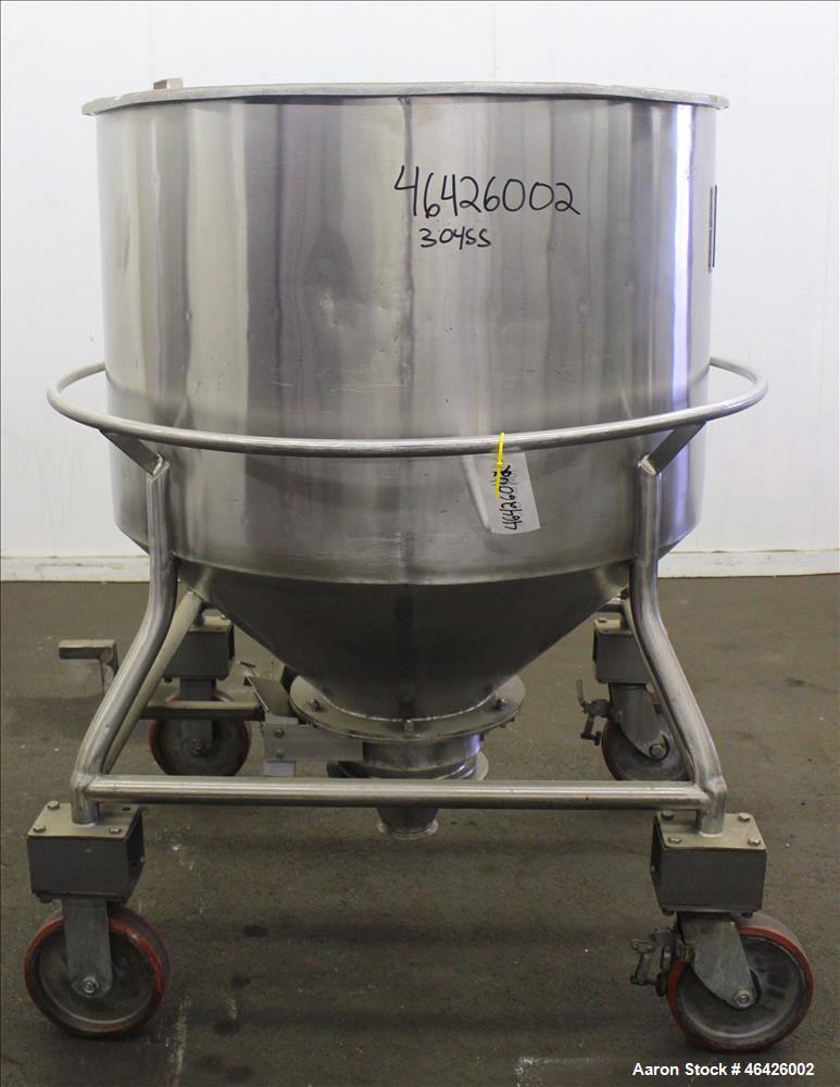 Used Expert Steel Fabricators Powder Tote Bin, Approximately 35 Cubic