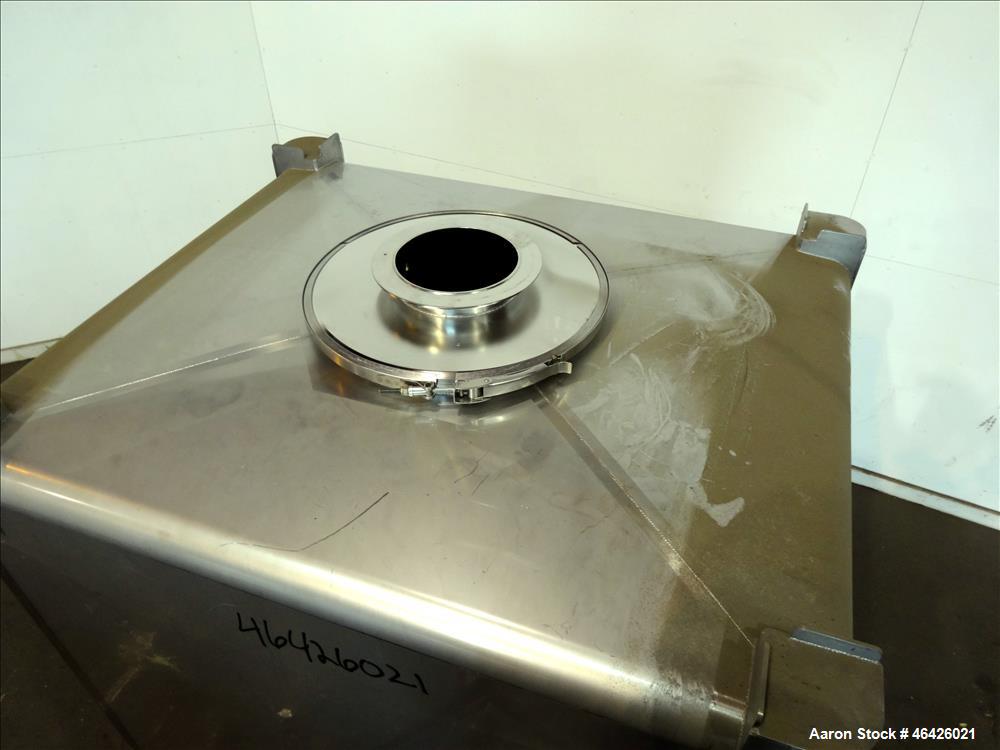 Used GEA Buck Systems Stackable Powder Tote Bin, Approximately 62 Cub