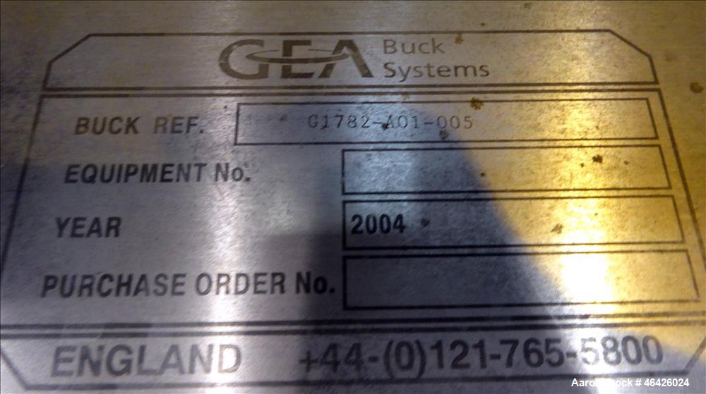 Used GEA Buck Systems Stackable Powder Tote Bin, Approximately 62 Cub