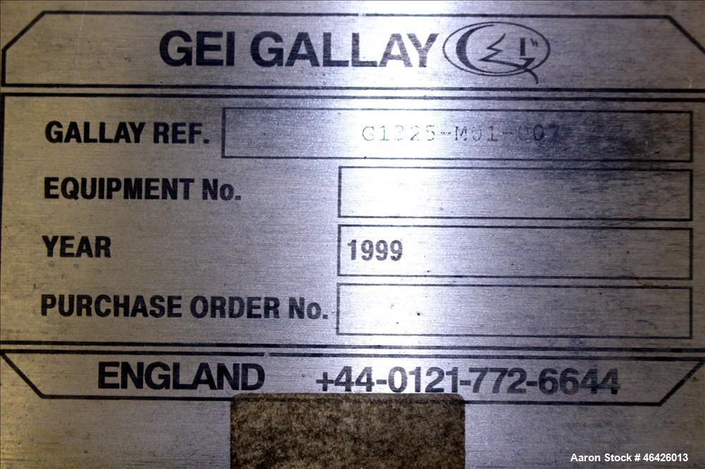 Used GEI Gallay Stackable Powder Tote Bin, Approximately 10 Cubic Fee