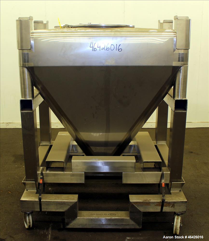 Used GEI Gallay Stackable Powder Tote Bin, Approximately 10 Cubic Fee