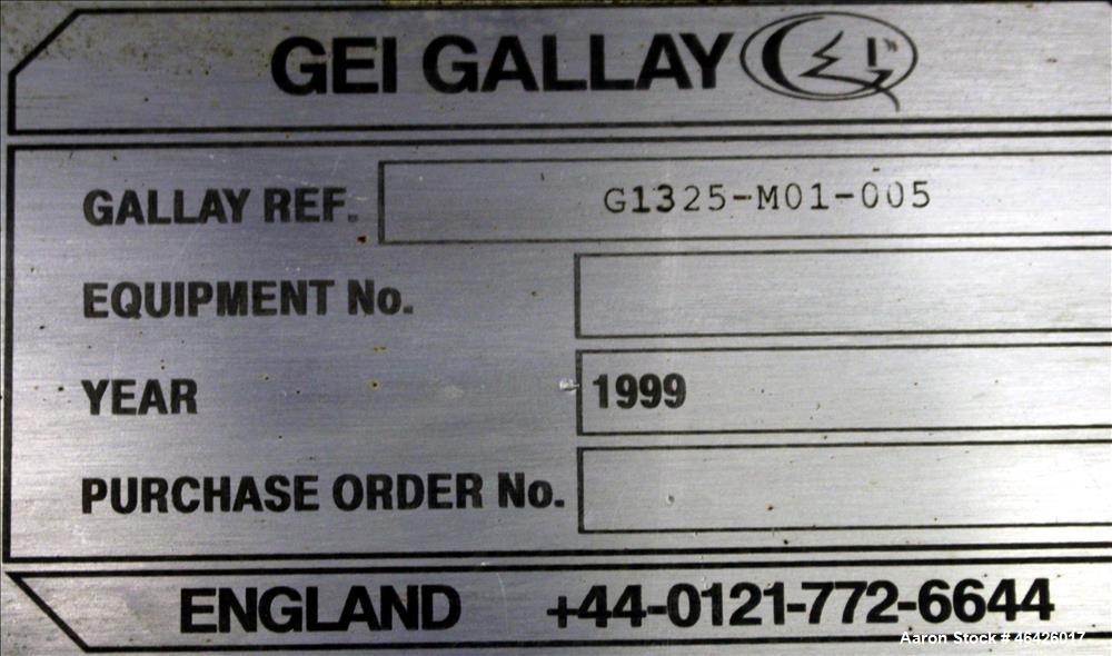 Used GEI Gallay Stackable Powder Tote Bin, Approximately 10 Cubic Fee