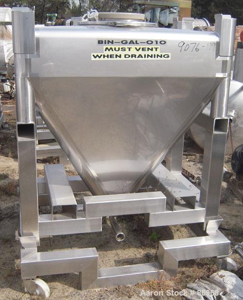 Used- GEI Gallay Stackable Tote Bin, approximatel